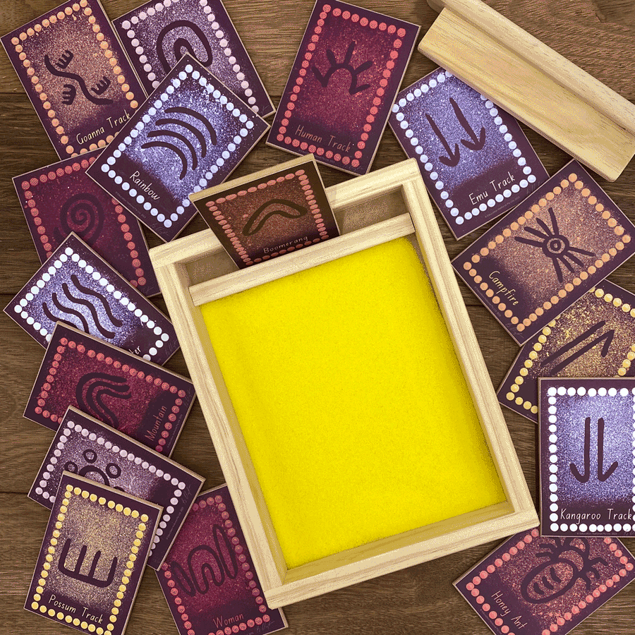 Aboriginal symbols sand drawing game – Indigenous Resources Online