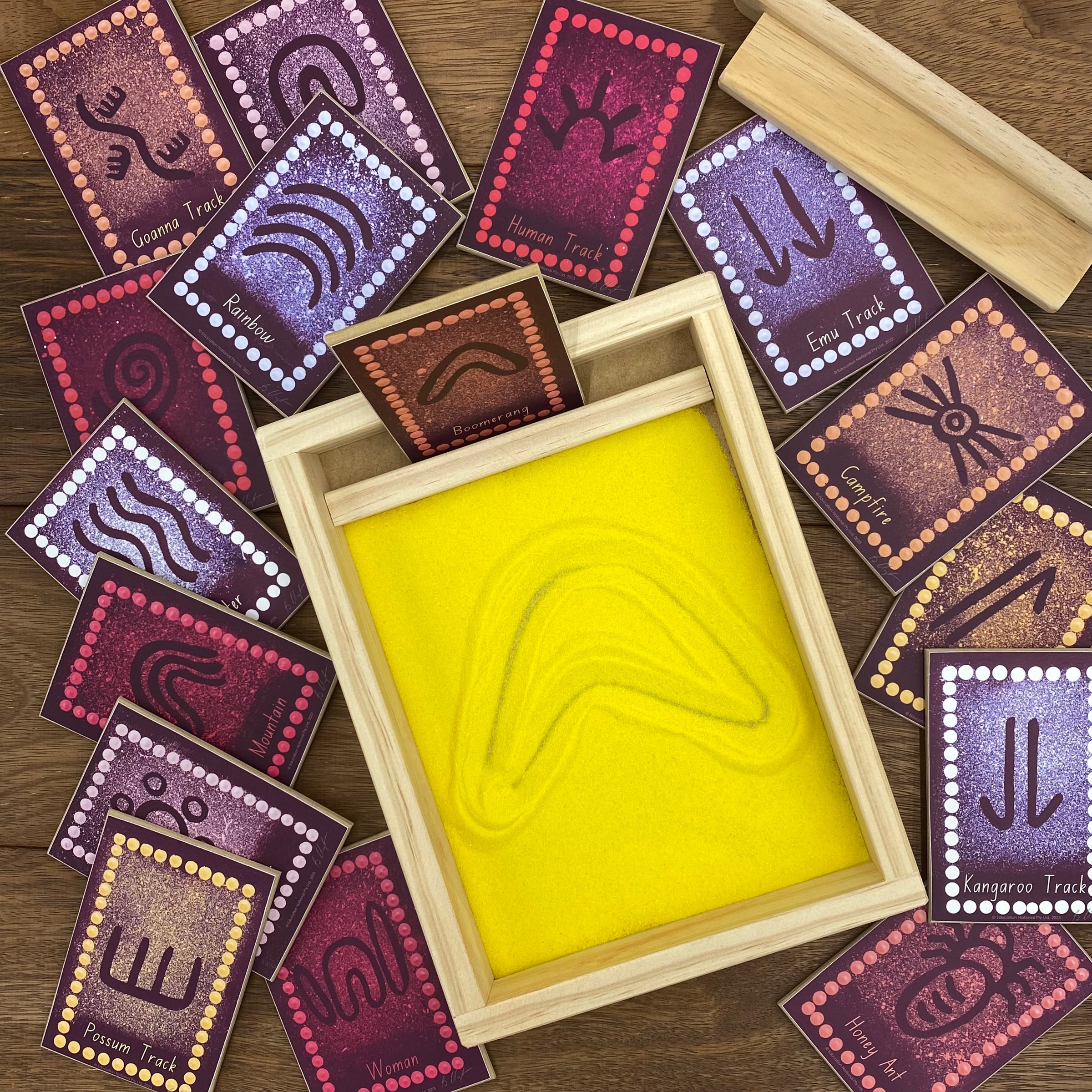 Aboriginal symbols sand drawing game – Indigenous Resources Online