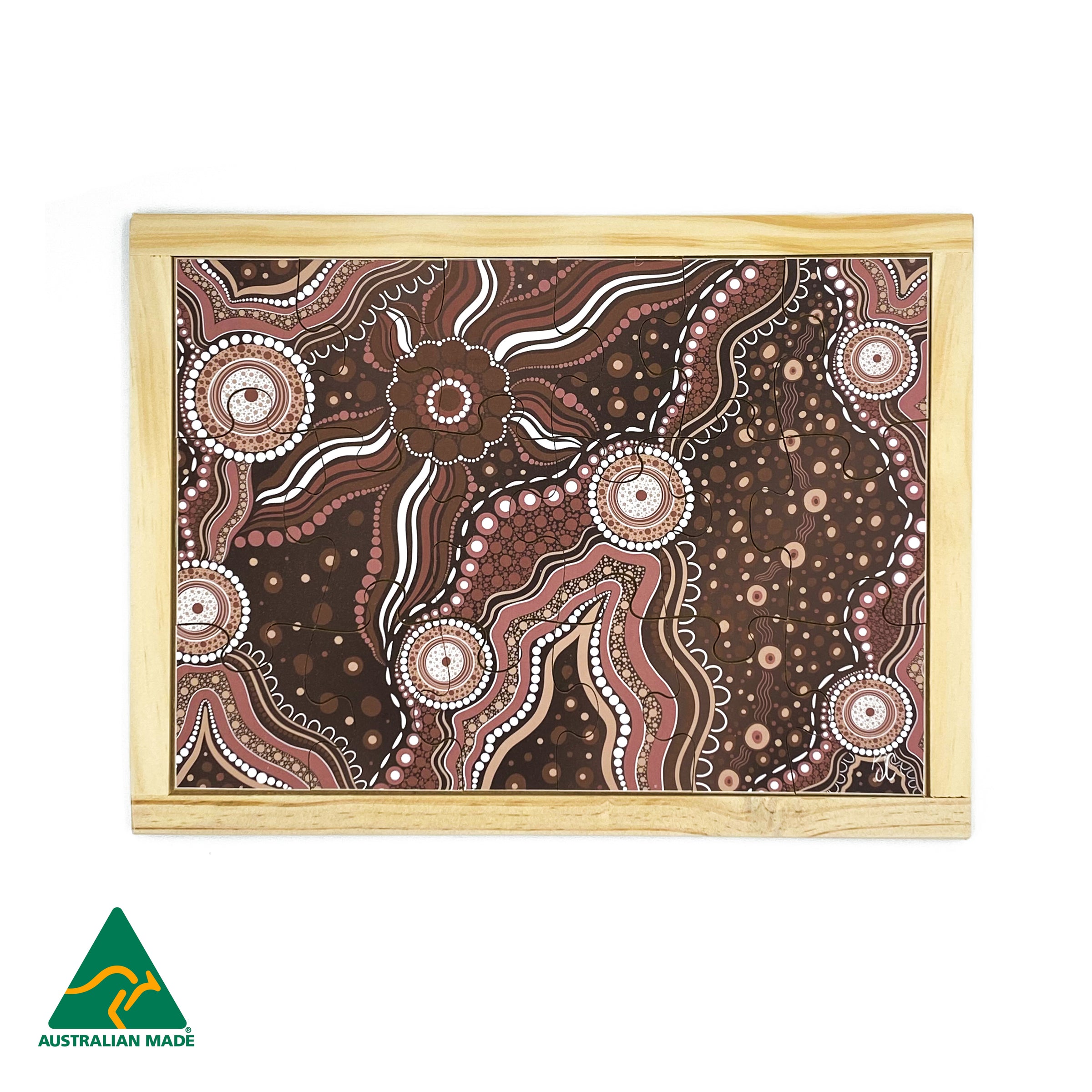 Aboriginal Art Bush Dreaming Puzzle – Indigenous Resources Online