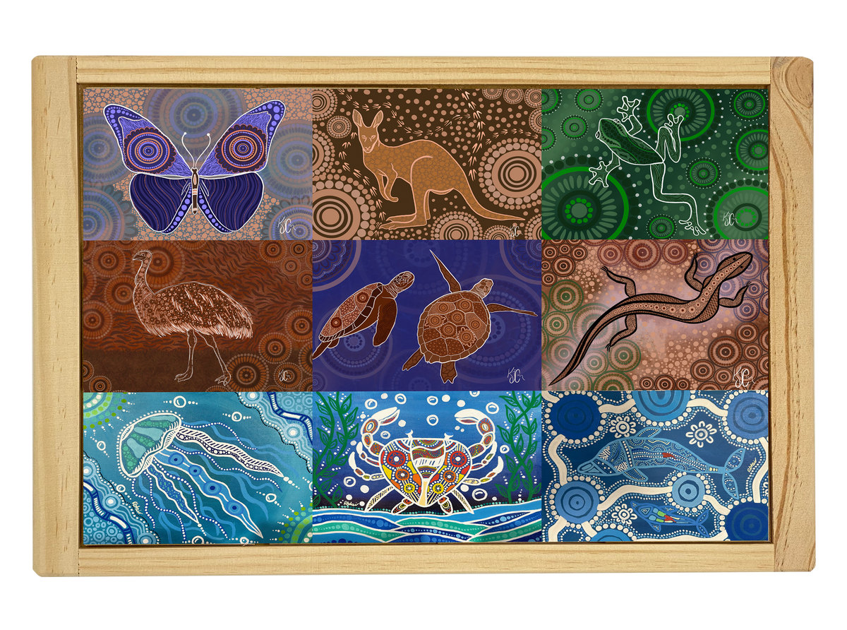 Aboriginal Art Animals Memory Game