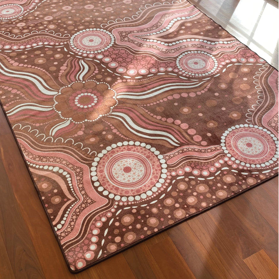 Aboriginal Art Bush Dreaming Rug – Indigenous Resources Online