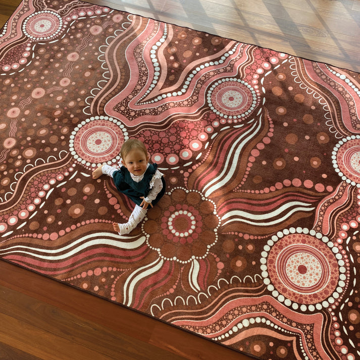 Aboriginal Art Bush Dreaming Rug | Indigenous Resources – Indigenous ...