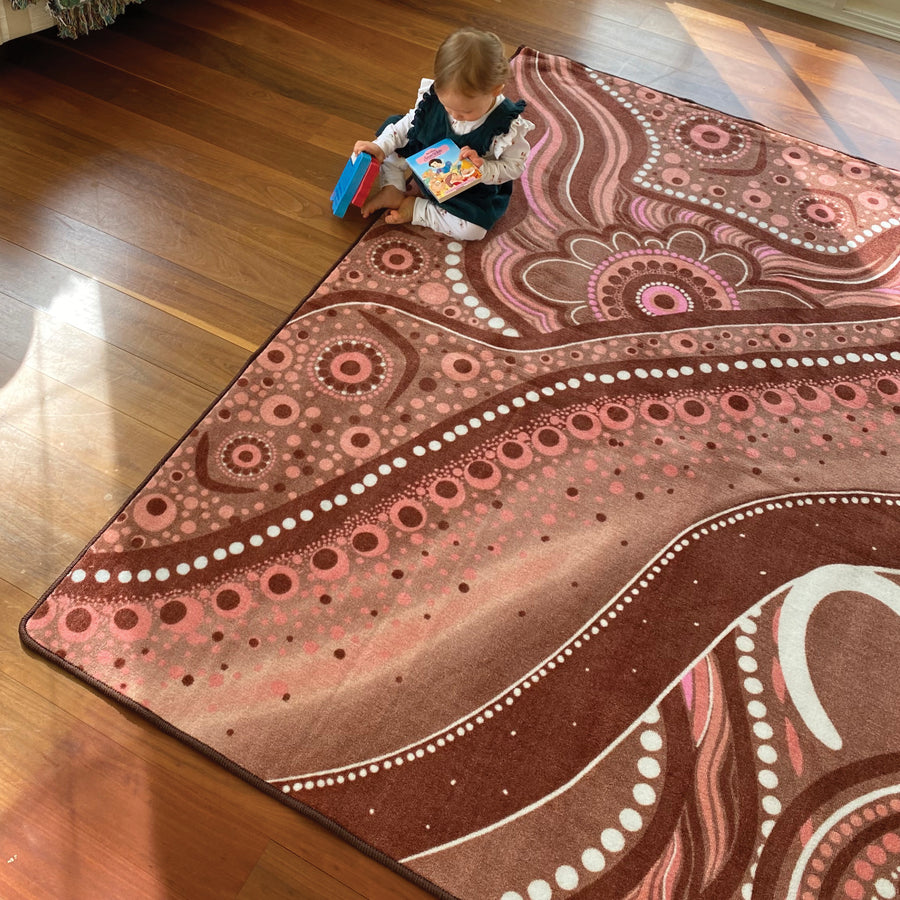 Aboriginal Art Desert Dreaming Rug – Indigenous Resources Online