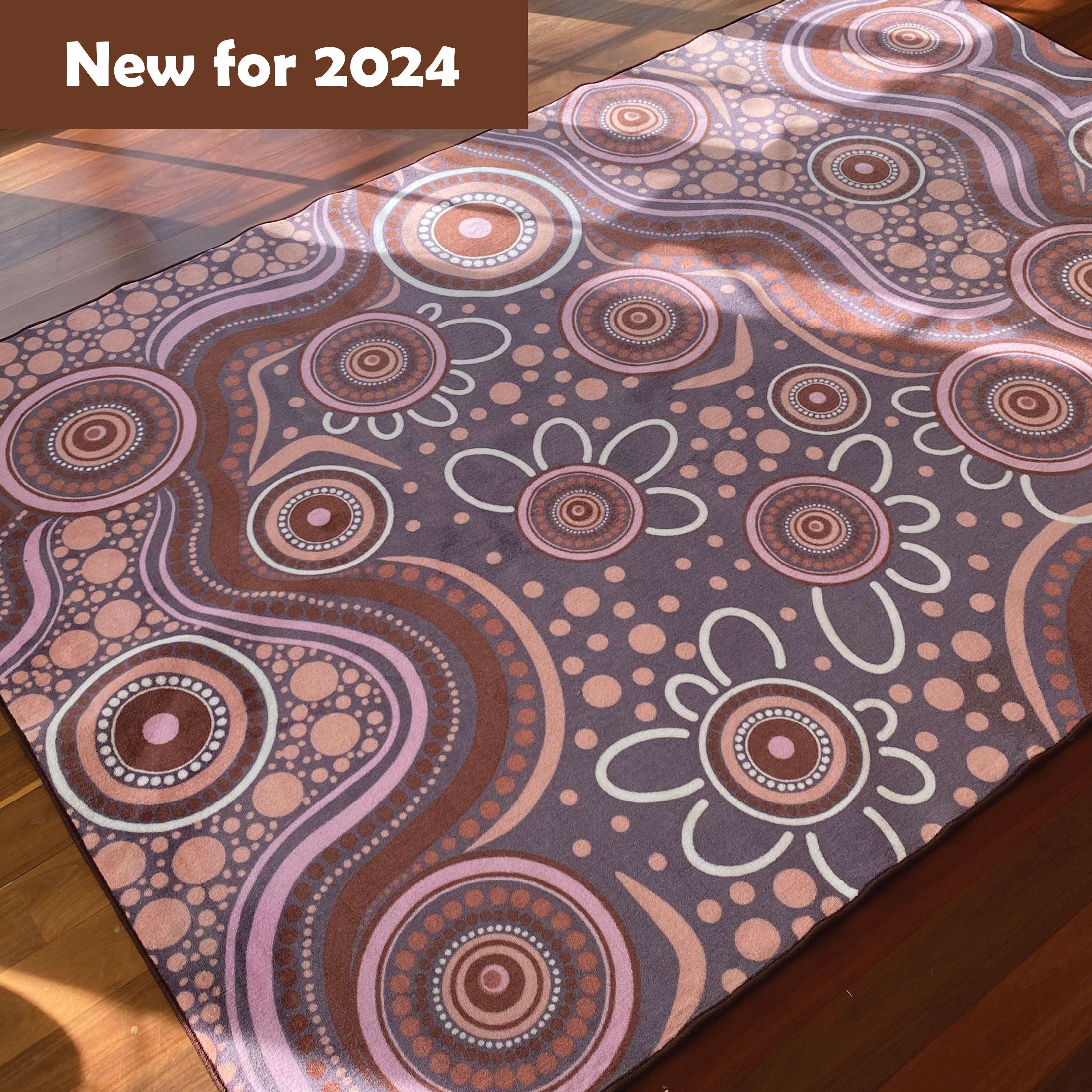 Aboriginal Art Sand Dreaming Rug – Indigenous Resources Online