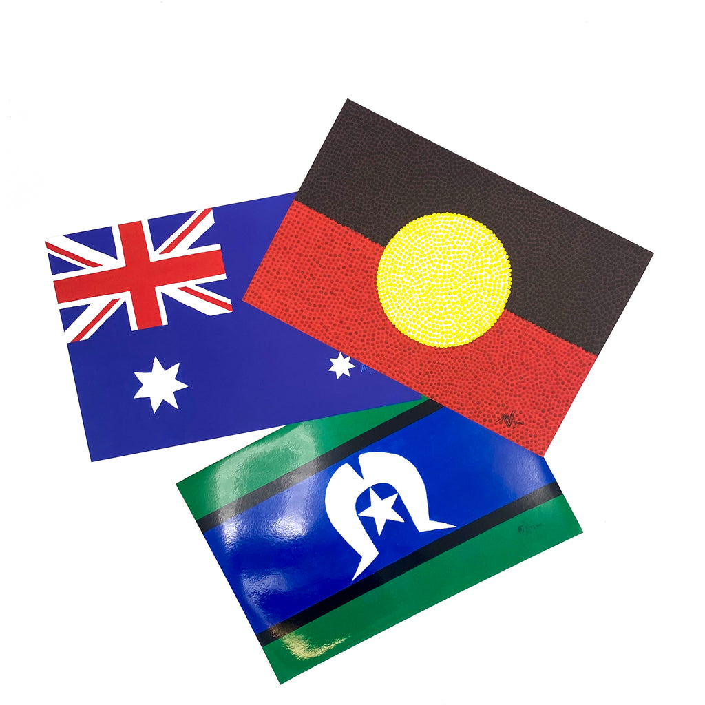 Aboriginal, Torres Strait Islander and Australia Flag Posters ...
