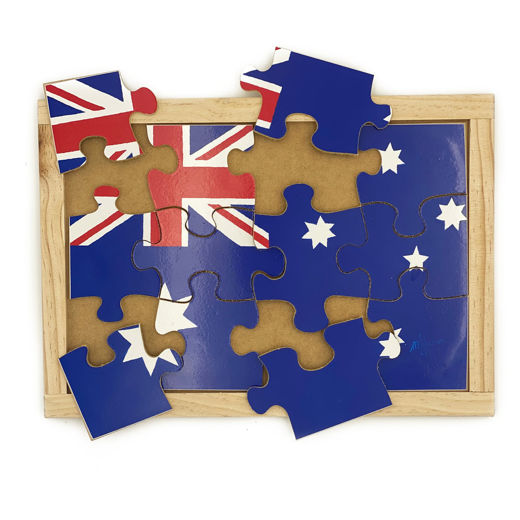 Australia Flags Puzzles Set