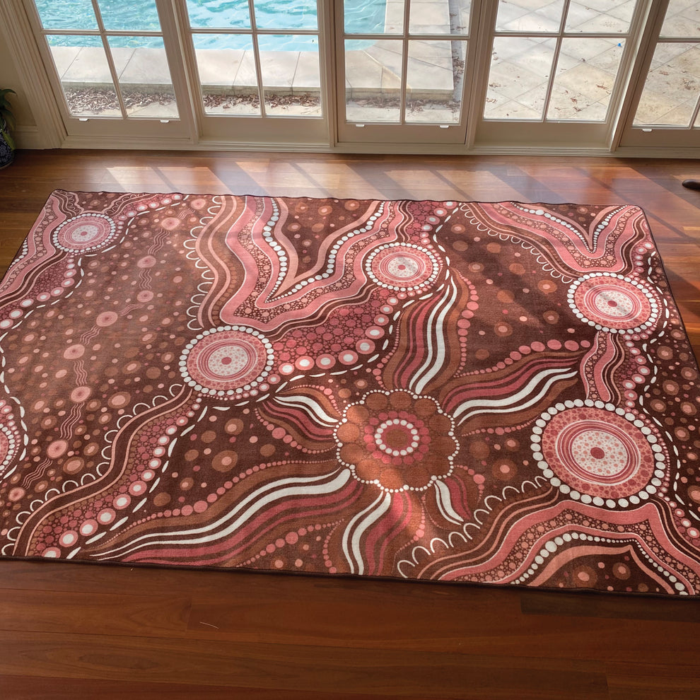 Aboriginal Art Bush Dreaming Rug | Indigenous Resources – Indigenous ...