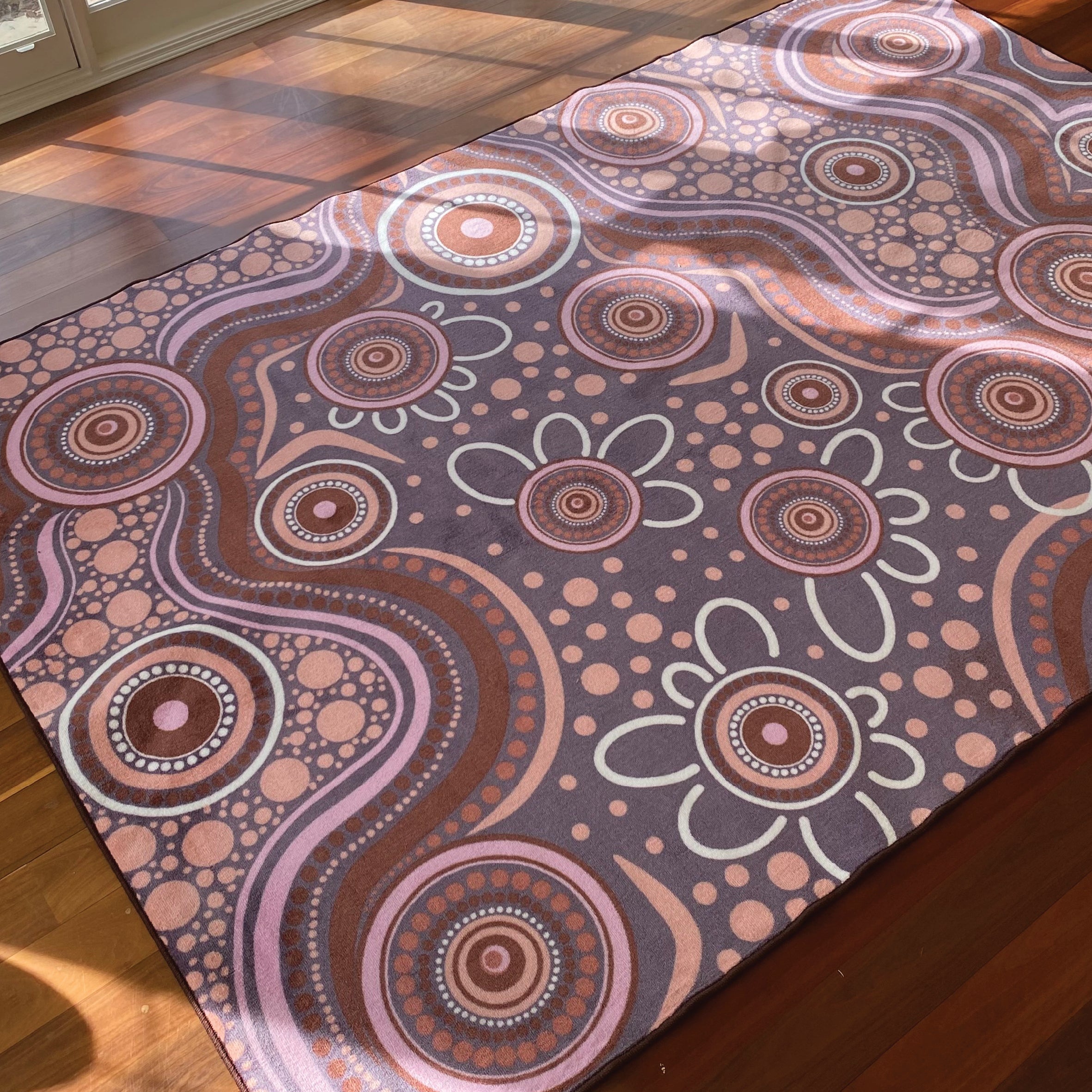 Aboriginal Art Sand Dreaming Rug – Indigenous Resources Online