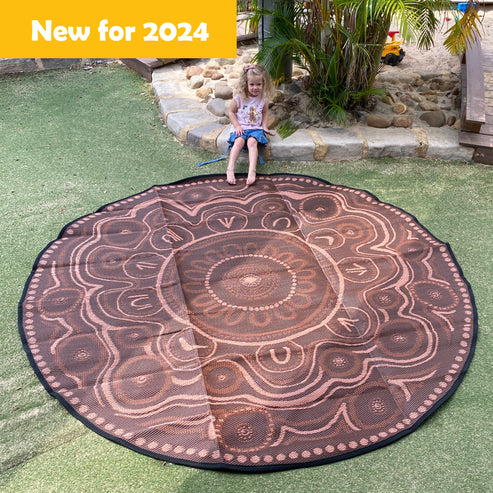 Aboriginal Art Yarning Circle Outdoor Mat – Indigenous Resources Online