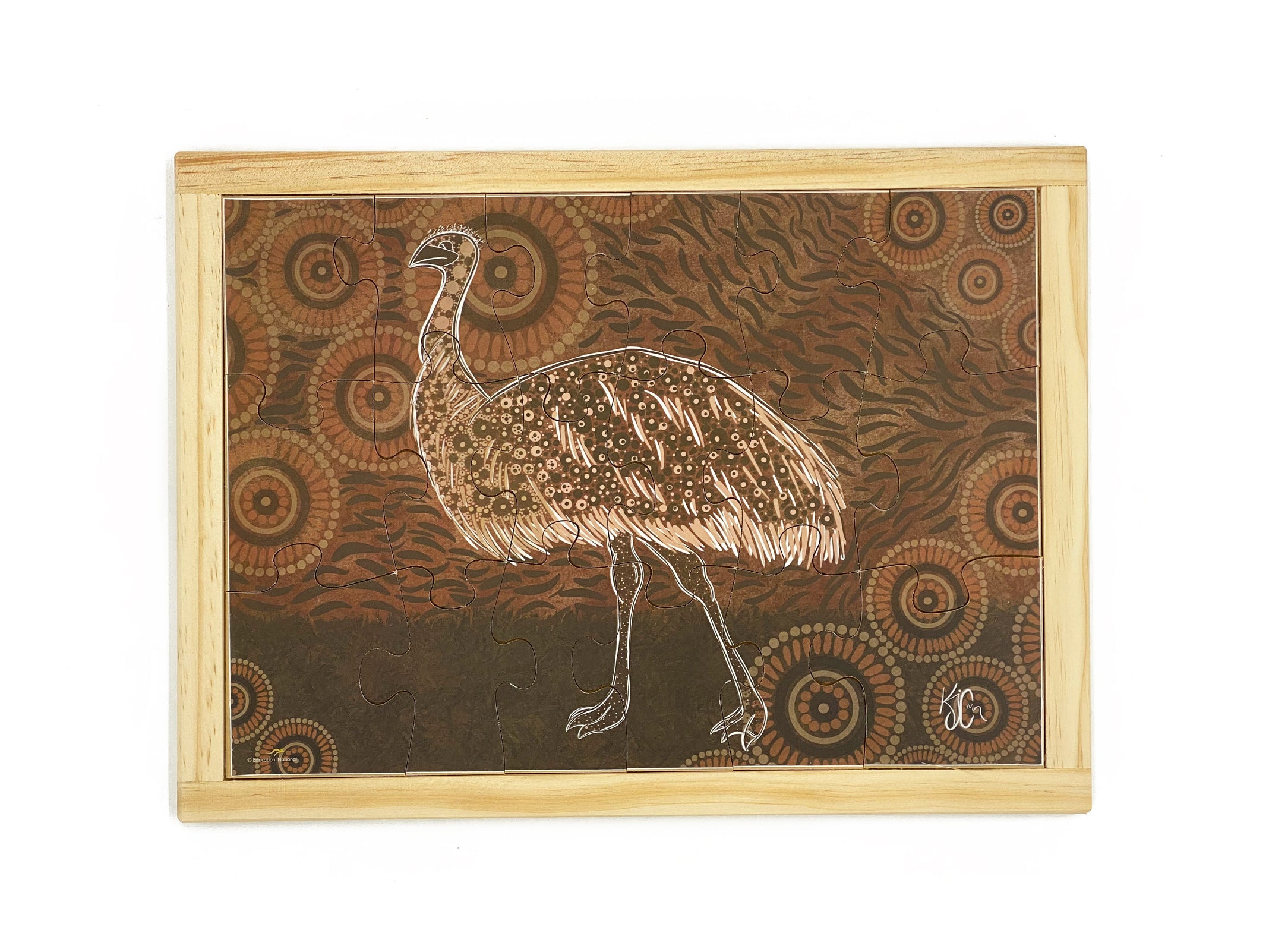 Aboriginal Art Emu Dreaming Puzzle – Indigenous Resources Online