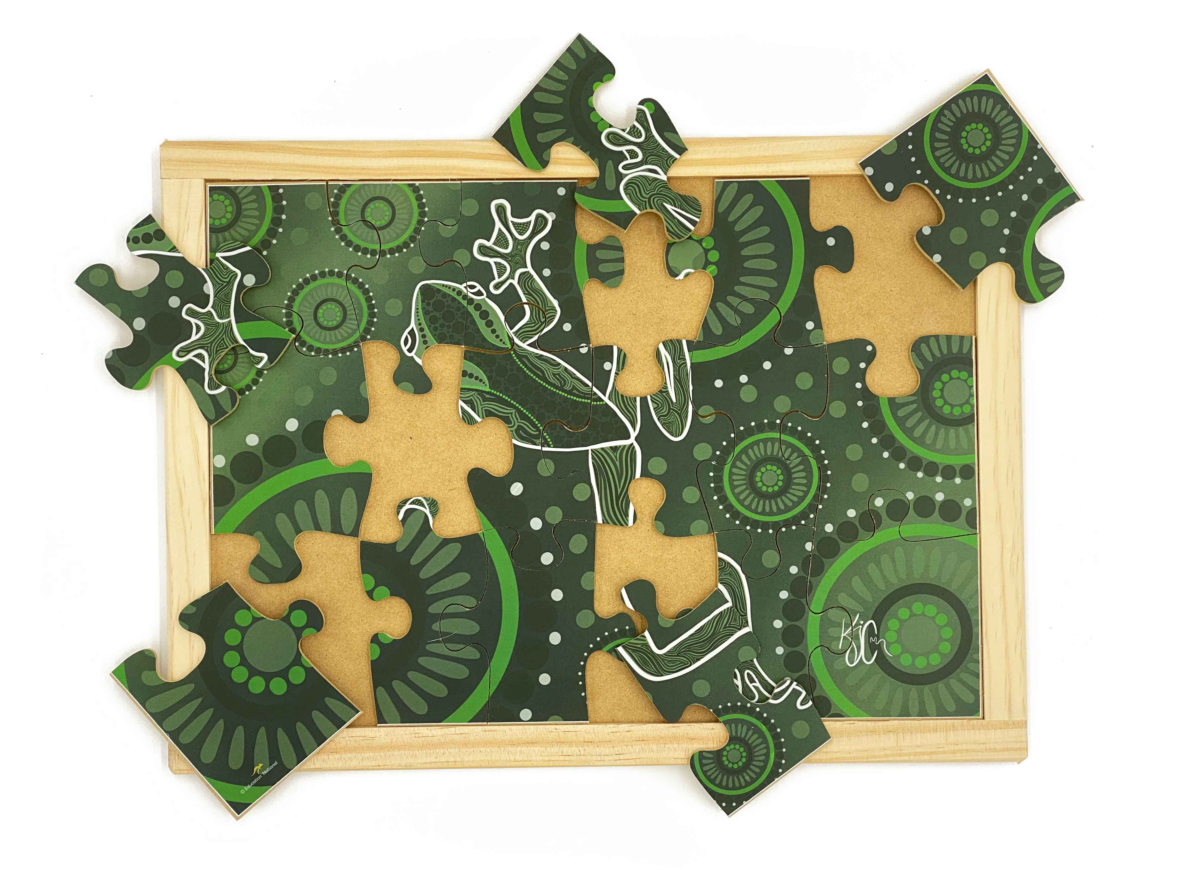 Aboriginal Art Frog Dreaming Puzzle